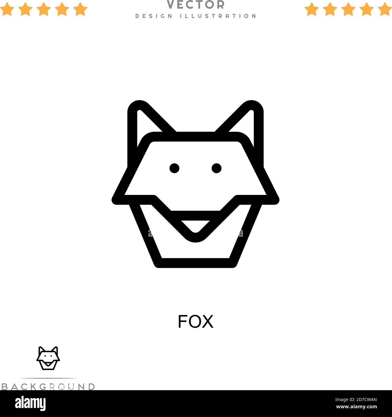Fox icon. Simple element from digital disruption collection. Line Fox ...
