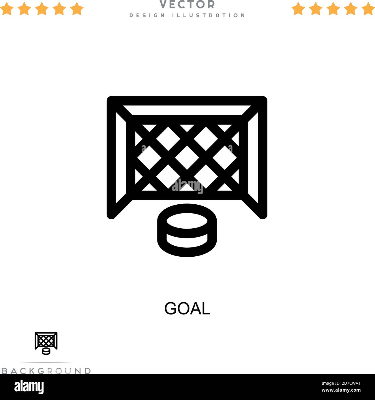 Goal icon. Simple element from digital disruption collection. Line Goal ...