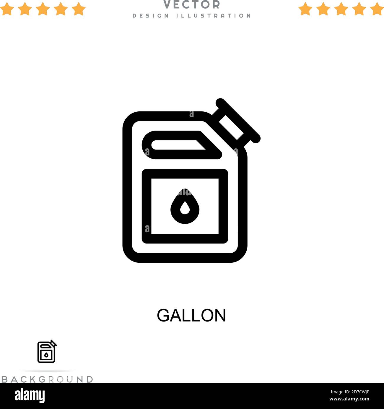 Gallon icon. Simple element from digital disruption collection. Line ...