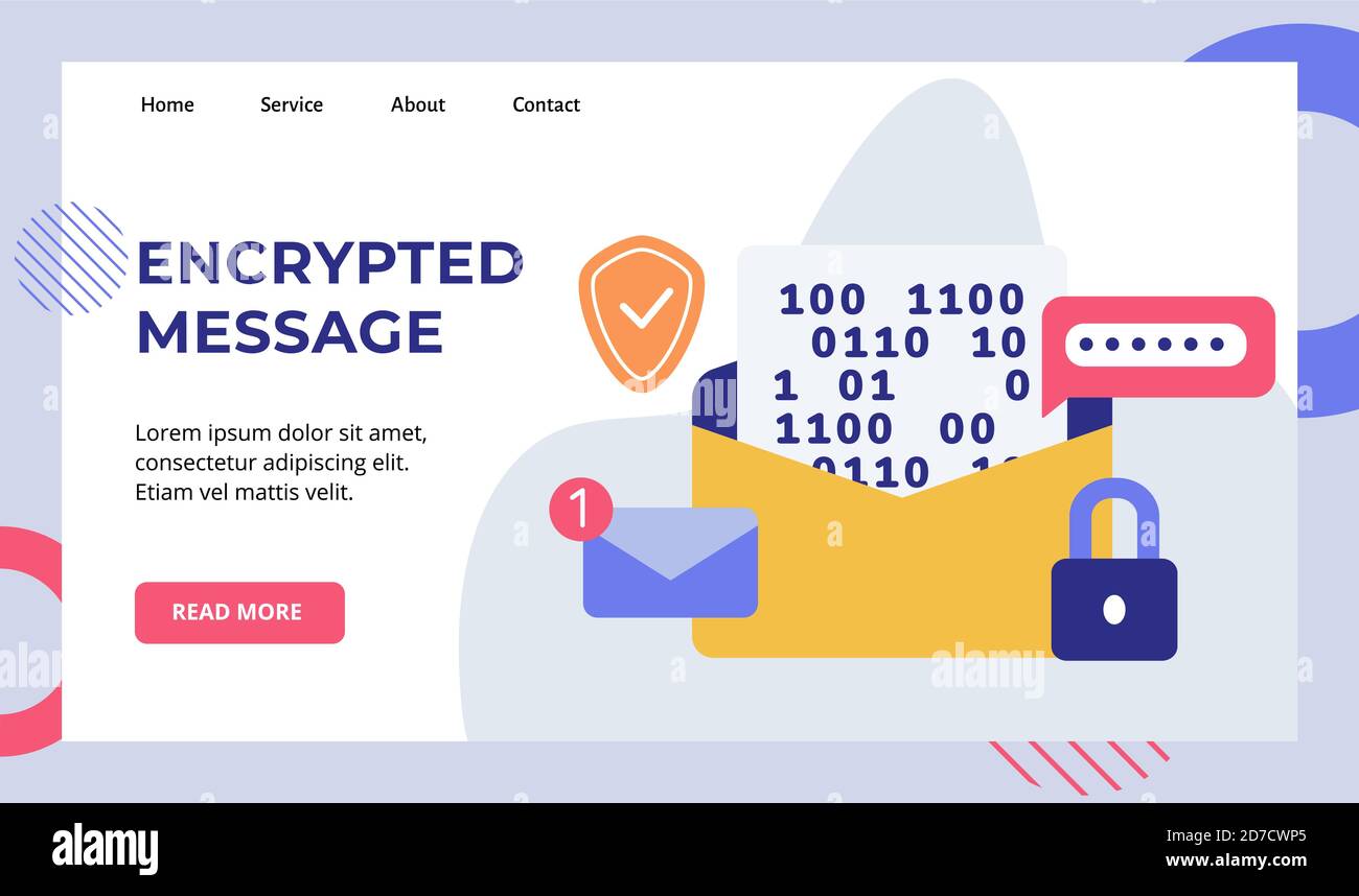 Encryption message password email number notification padlock shield ...