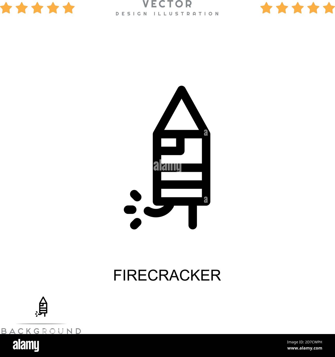 Firecracker icon. Simple element from digital disruption collection ...