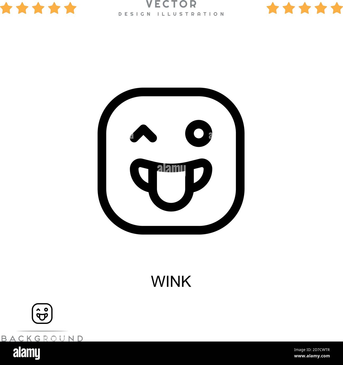 Wink icon. Simple element from digital disruption collection. Line Wink ...