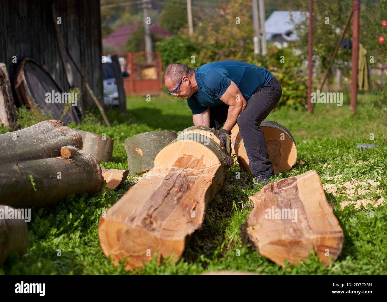 Log prop hi-res stock photography and images - Alamy