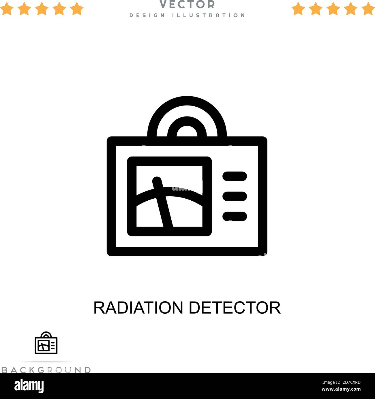 Radiation Detector Icon Simple Element From Digital Disruption Collection Line Radiation