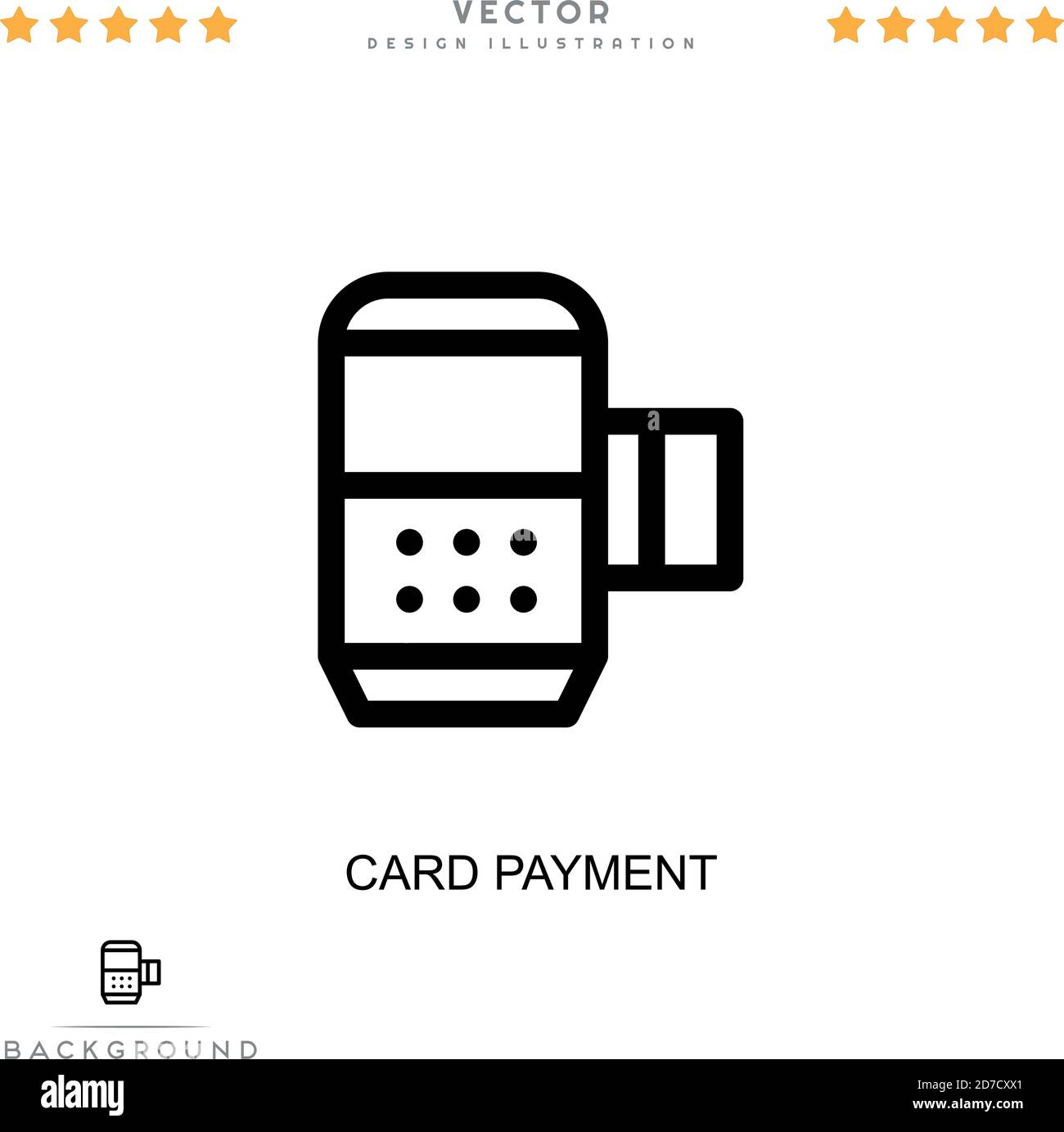 Card payment icon. Simple element from digital disruption collection ...