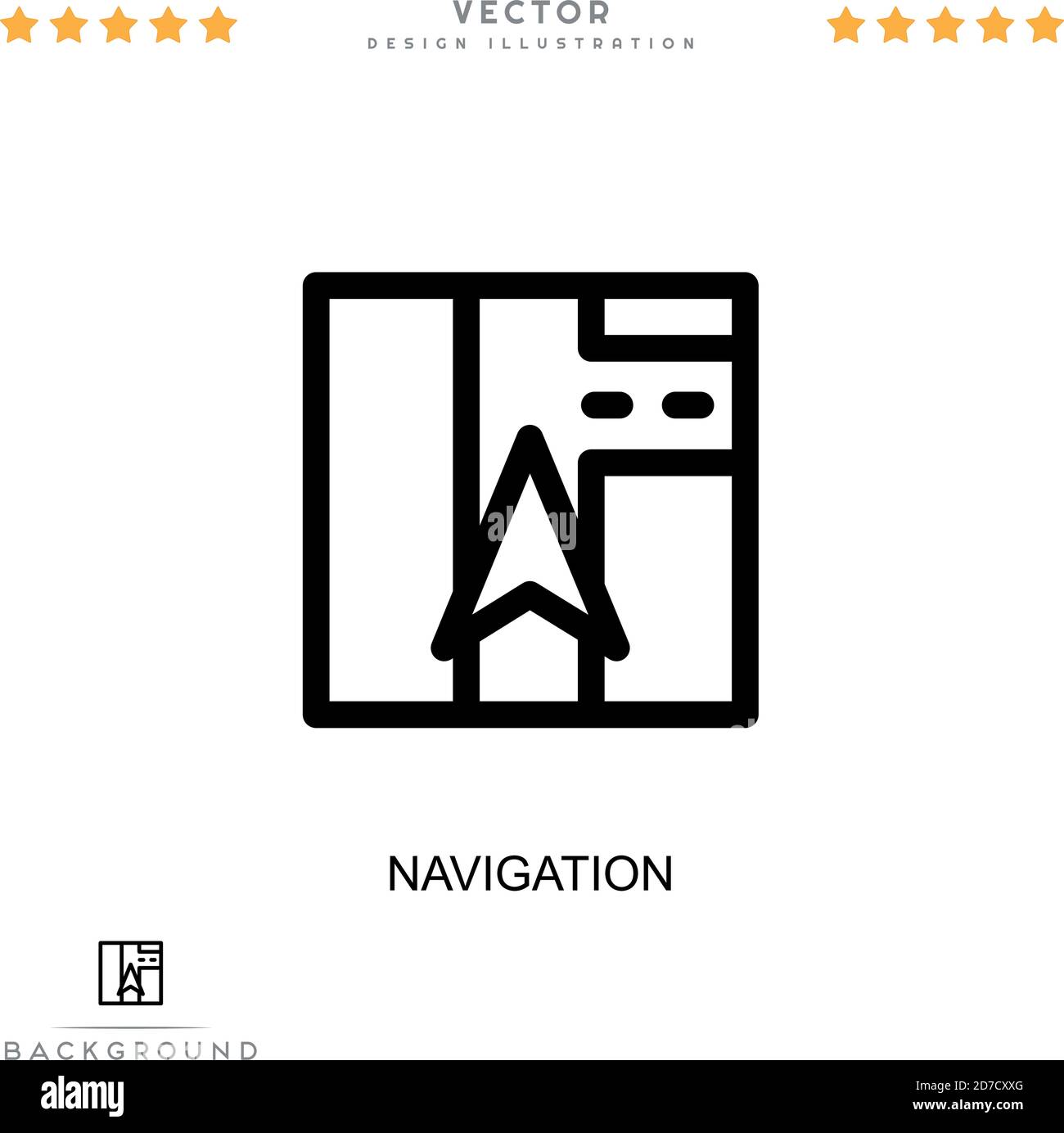 Navigation icon. Simple element from digital disruption collection ...