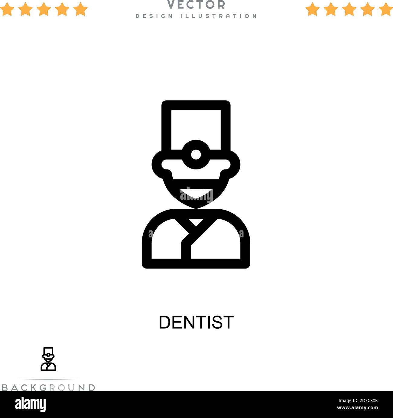 Dentist icon. Simple element from digital disruption collection. Line ...
