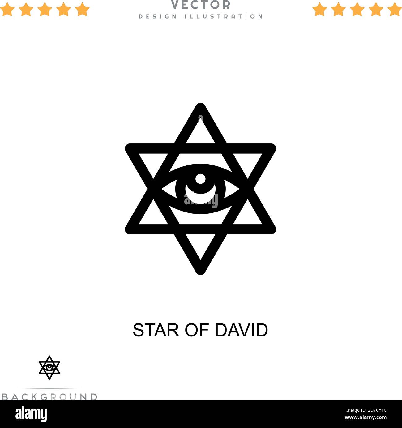 Star of david icon. Simple element from digital disruption collection ...