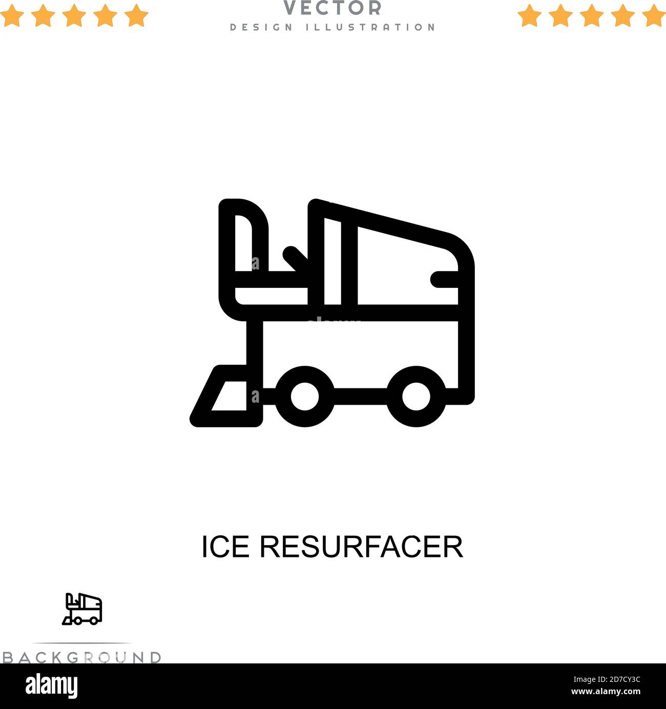Ice resurfacer icon. Simple element from digital disruption collection ...