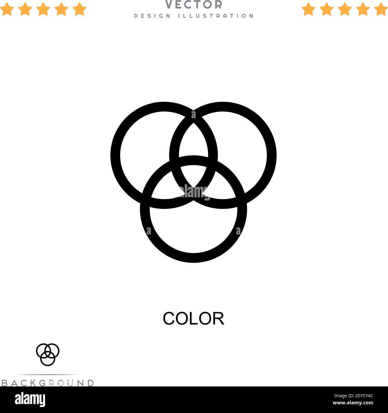 Color icon. Simple element from digital disruption collection. Line ...