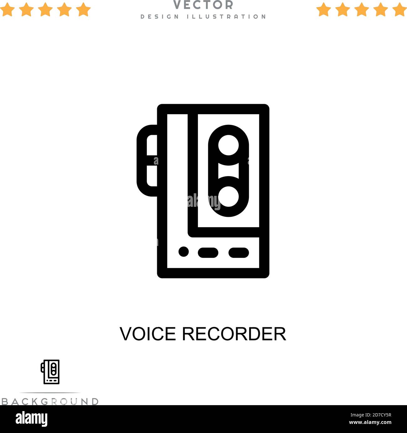 Voice recorder icon. Simple element from digital disruption collection ...