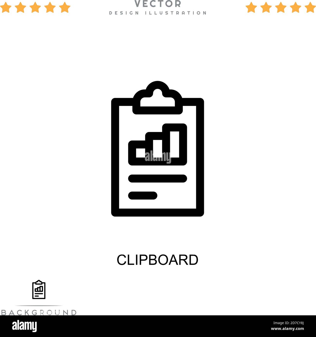 Clipboard icon. Simple element from digital disruption collection. Line ...