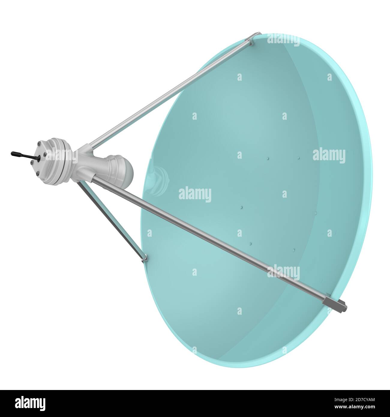 Satellite dish. 3d illustration of satellite dish isolated on white ...