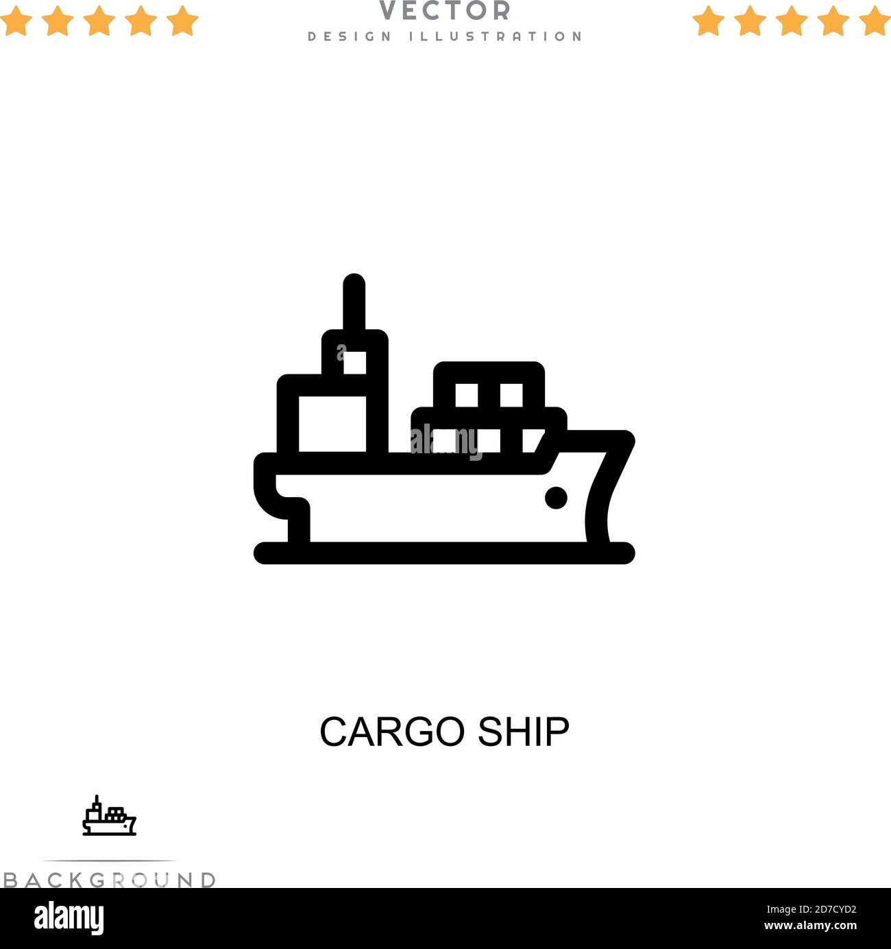 Cargo ship icon. Simple element from digital disruption collection ...