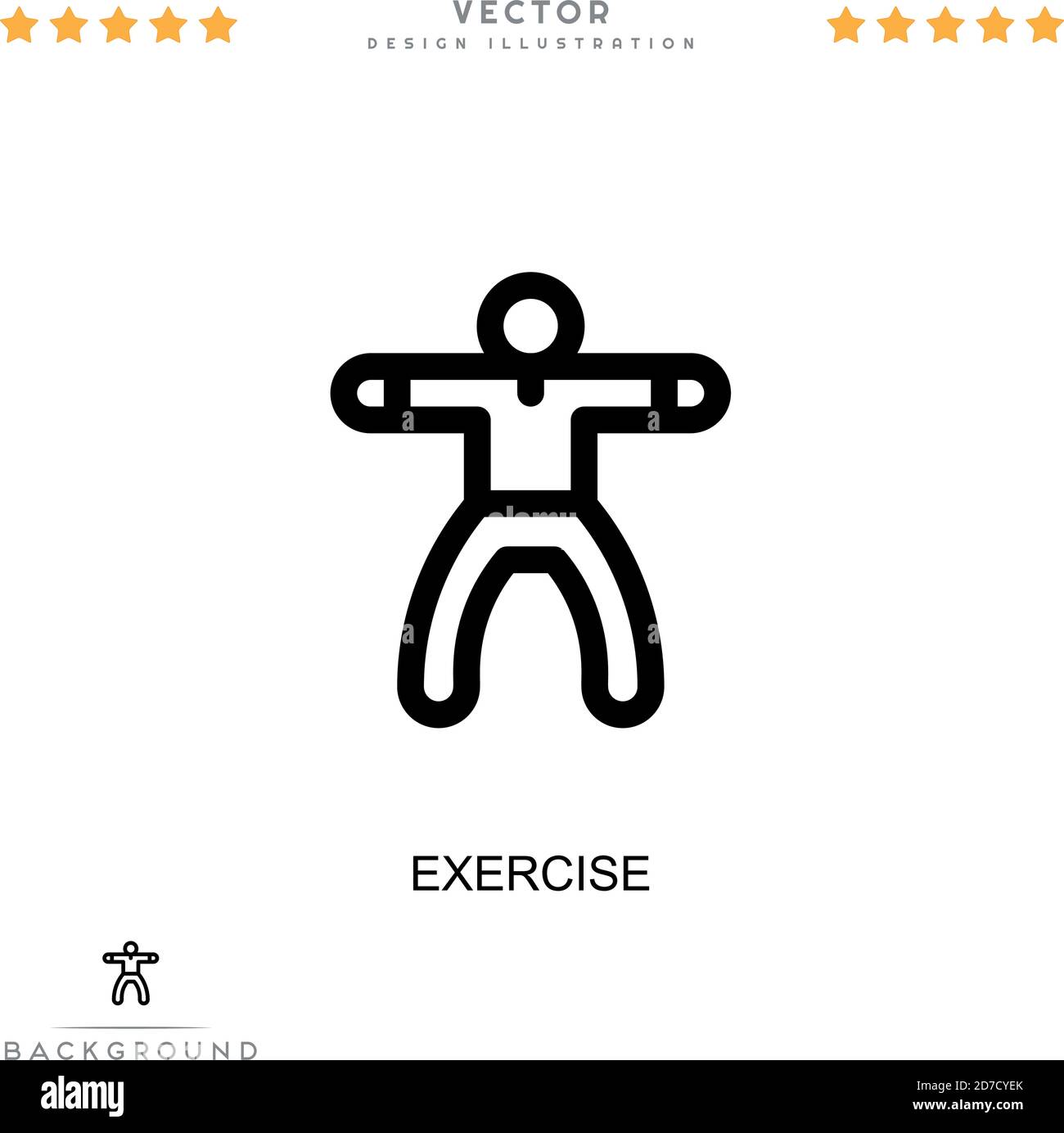 Exercise icon. Simple element from digital disruption collection. Line ...