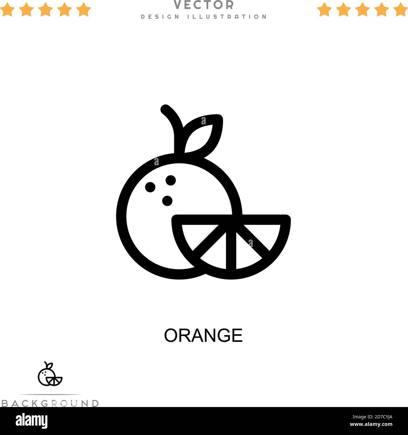 Orange icon. Simple element from digital disruption collection. Line ...
