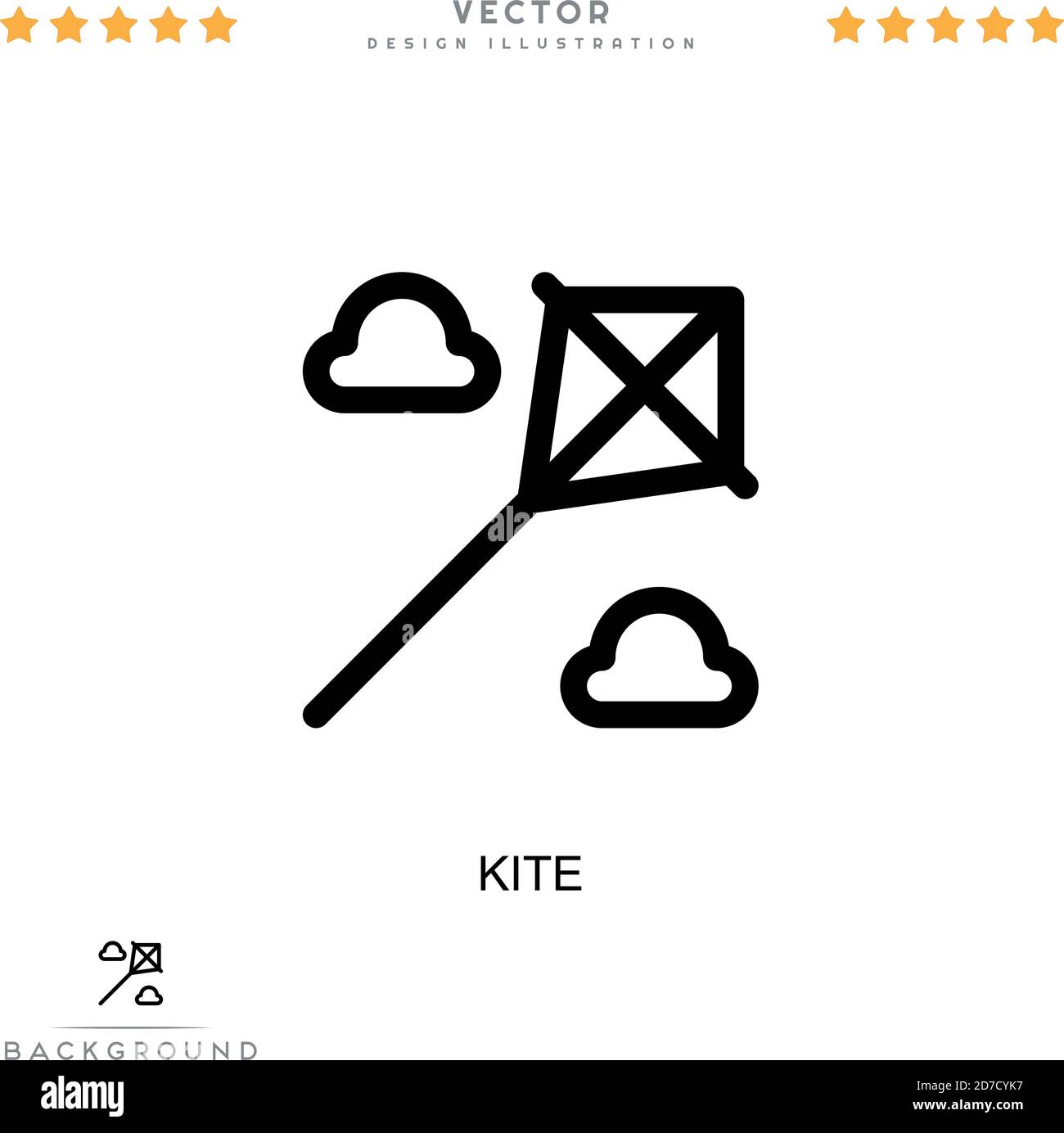 Flying kite sunset Cut Out Stock Images & Pictures - Alamy