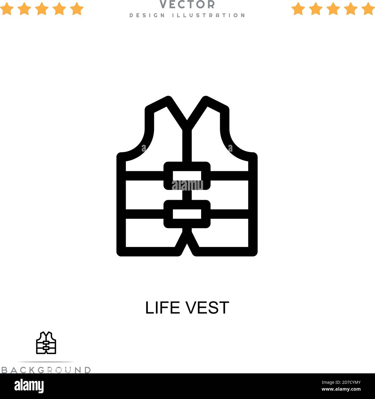 Life vest icon. Simple element from digital disruption collection. Line ...
