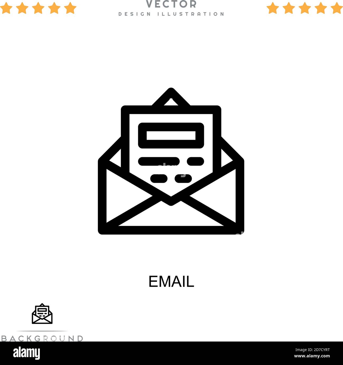Email icon. Simple element from digital disruption collection. Line ...