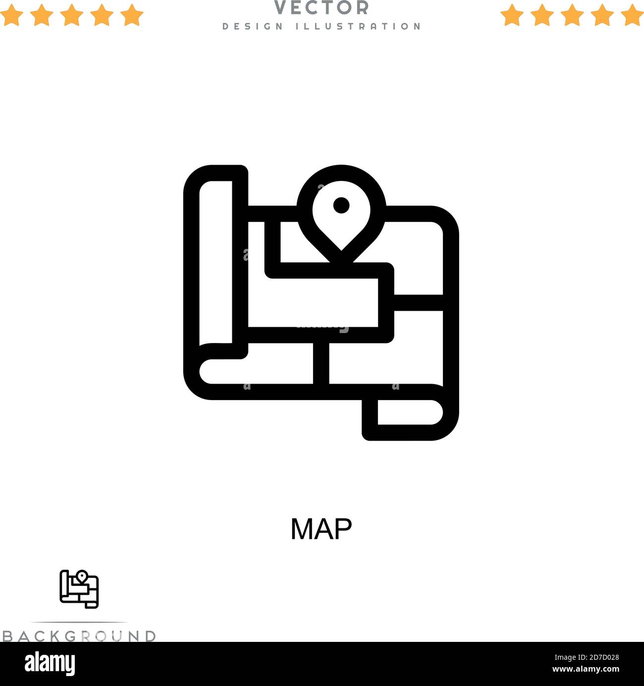 Map icon. Simple element from digital disruption collection. Line Map ...