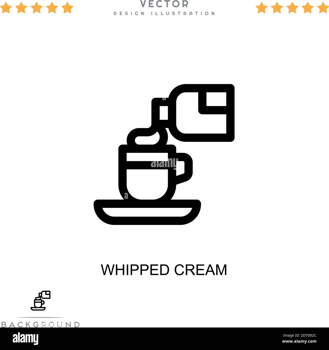 Whipped cream icon. Simple element from digital disruption collection ...