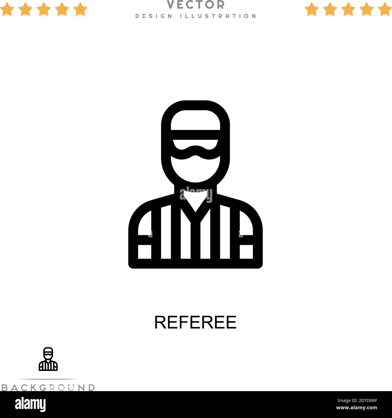 Referee icon. Simple element from digital disruption collection. Line ...