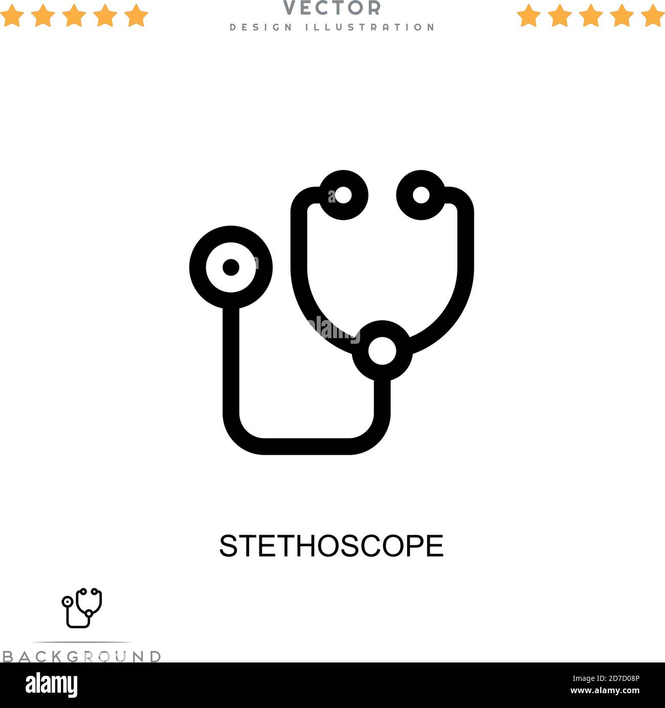 Stethoscope icon. Simple element from digital disruption collection ...