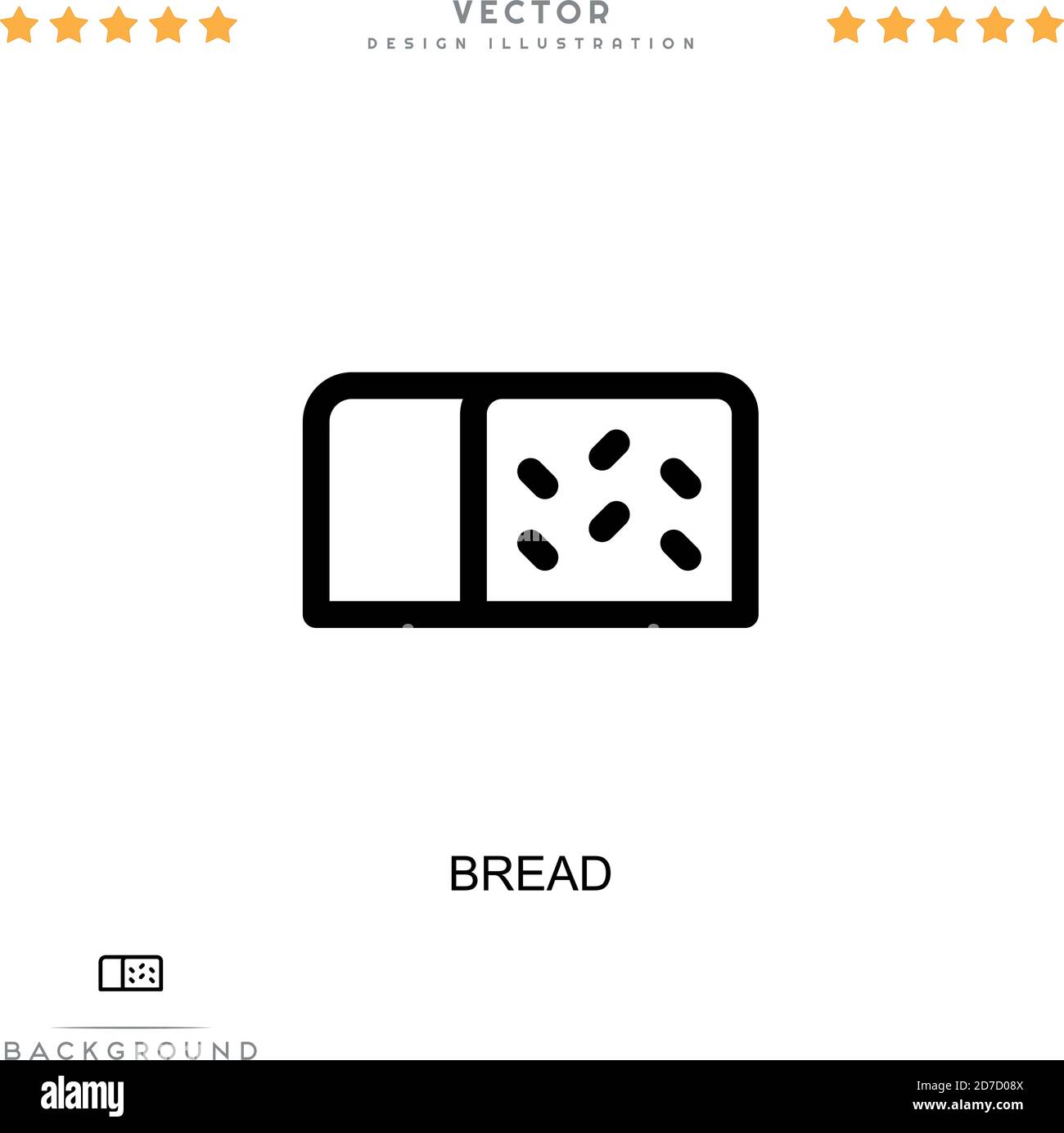 Bread icon. Simple element from digital disruption collection. Line ...