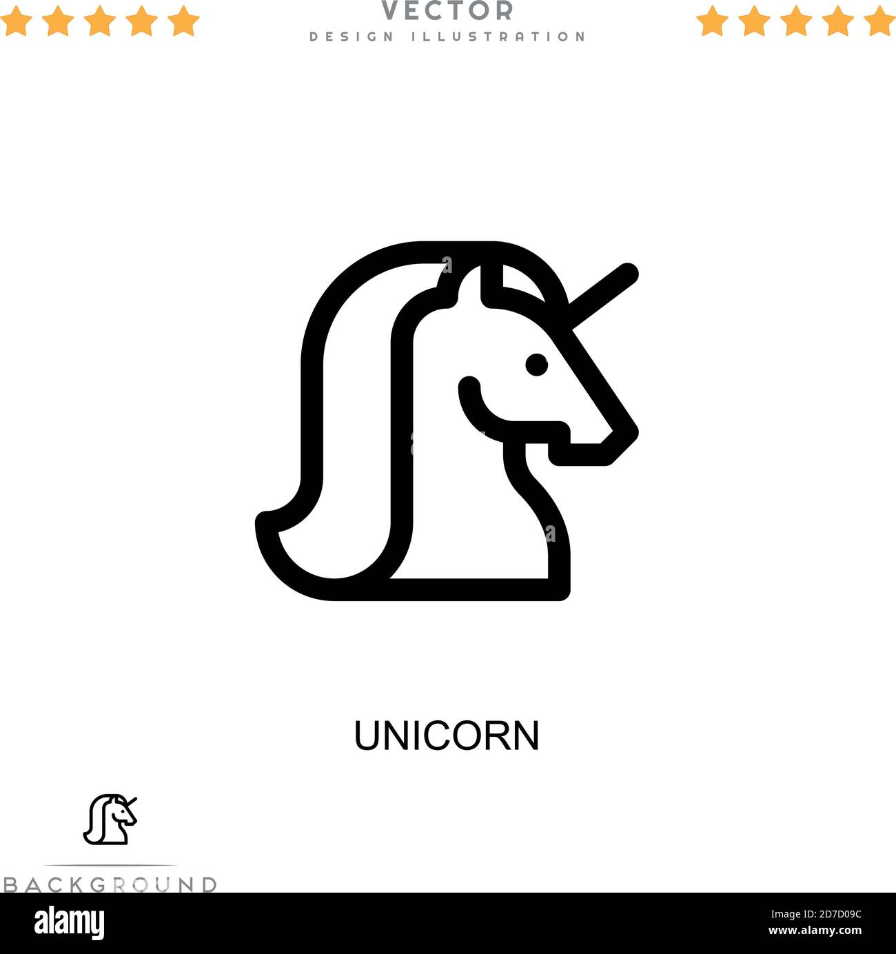Unicorn icon. Simple element from digital disruption collection. Line ...
