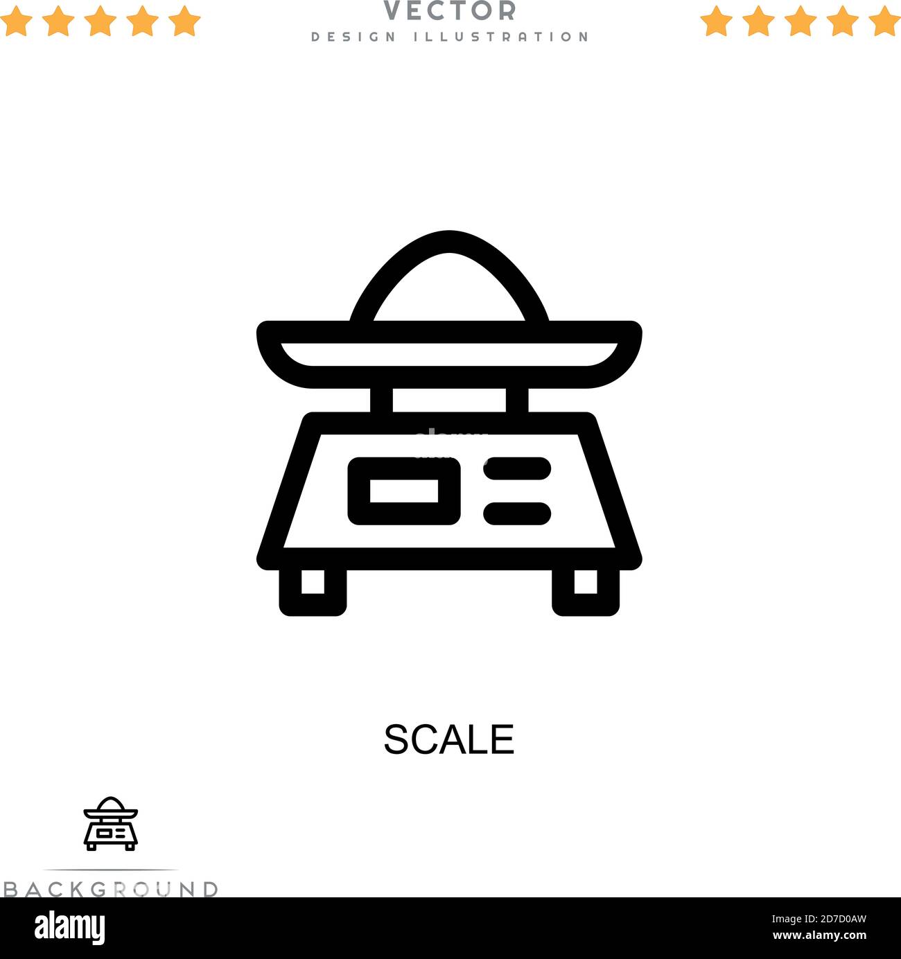 Scale icon. Simple element from digital disruption collection. Line ...