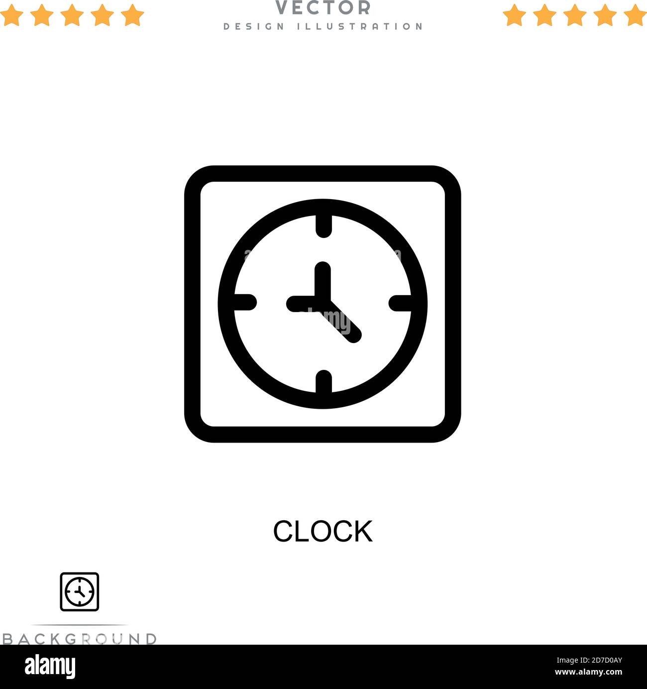 Clock icon. Simple element from digital disruption collection. Line ...
