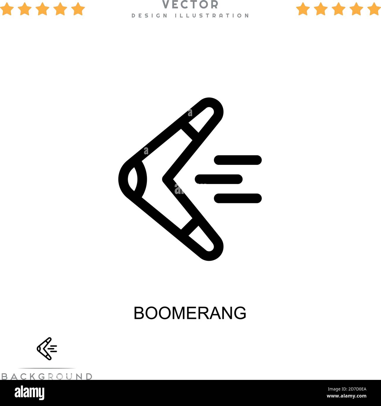 Boomerang icon. Simple element from digital disruption collection. Line ...