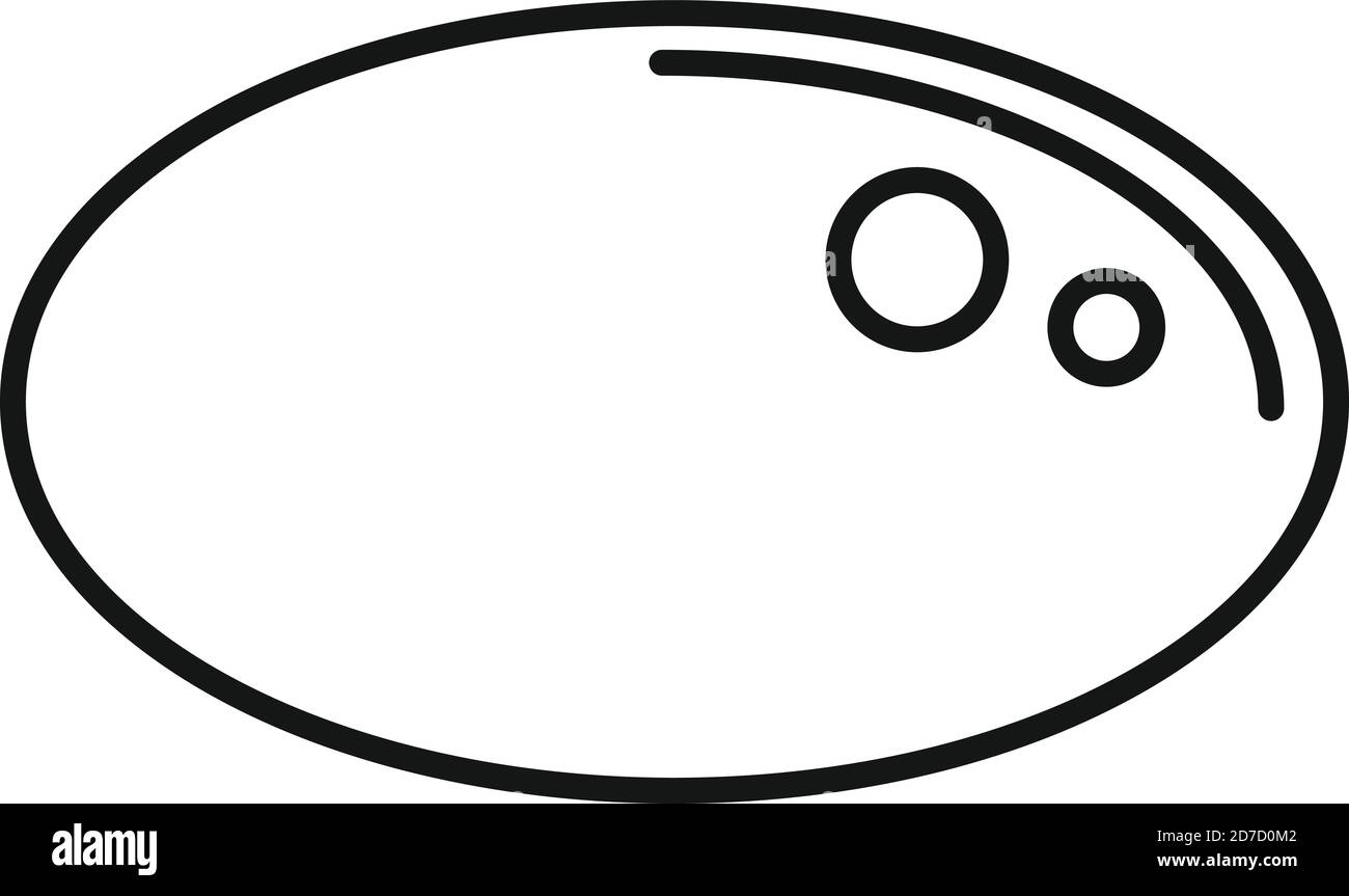 Fish oil capsule icon. Outline fish oil capsule vector icon for web ...