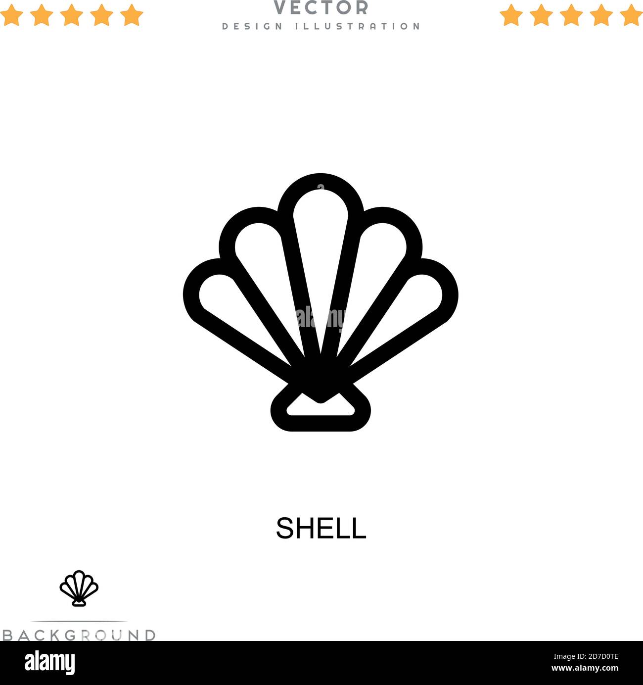 Shell icon. Simple element from digital disruption collection. Line ...