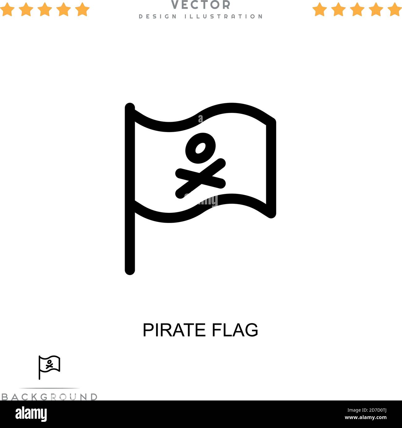 Pirate flag icon. Simple element from digital disruption collection ...