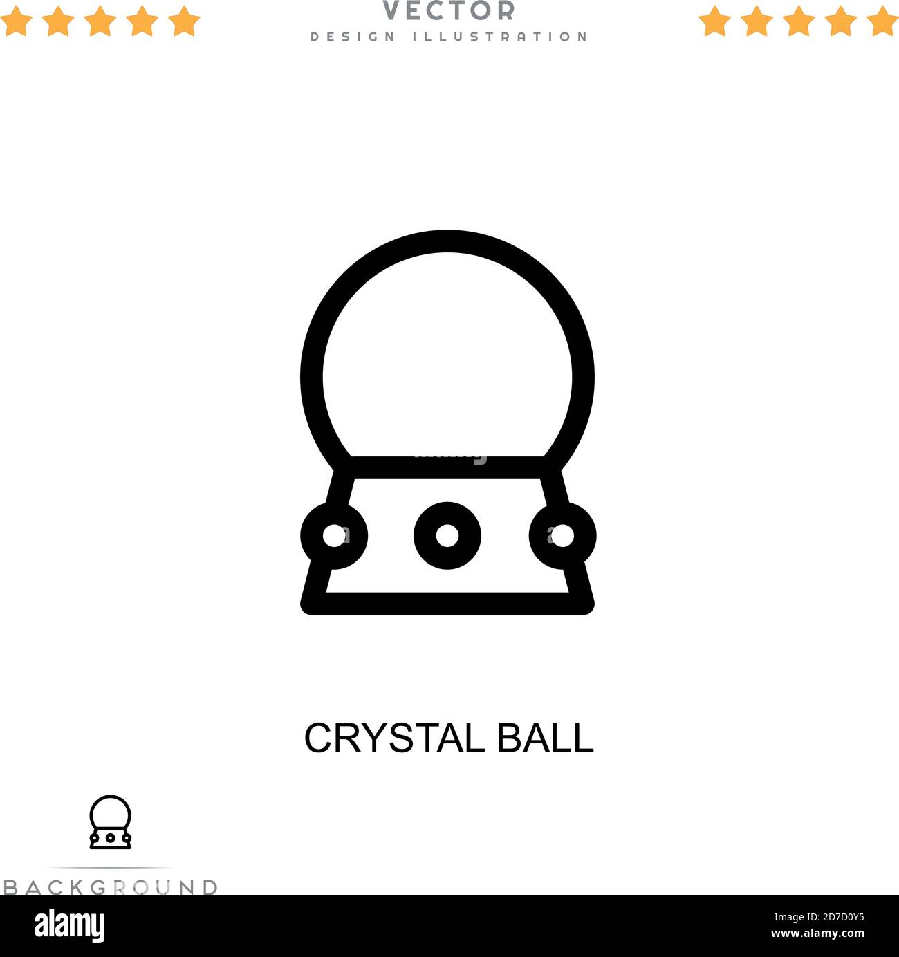 Crystal ball icon. Simple element from digital disruption collection ...