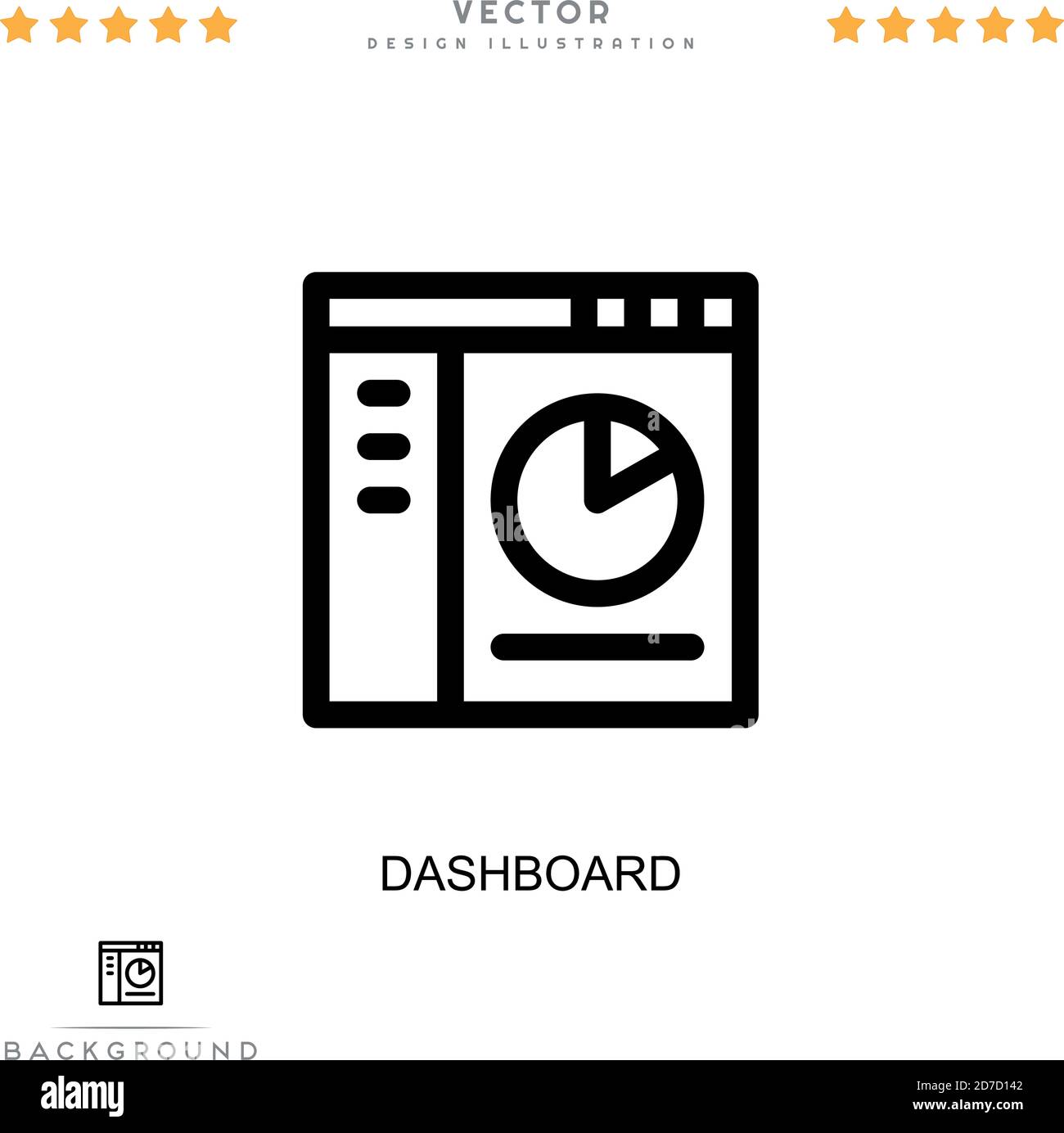 Dashboard icon. Simple element from digital disruption collection. Line ...