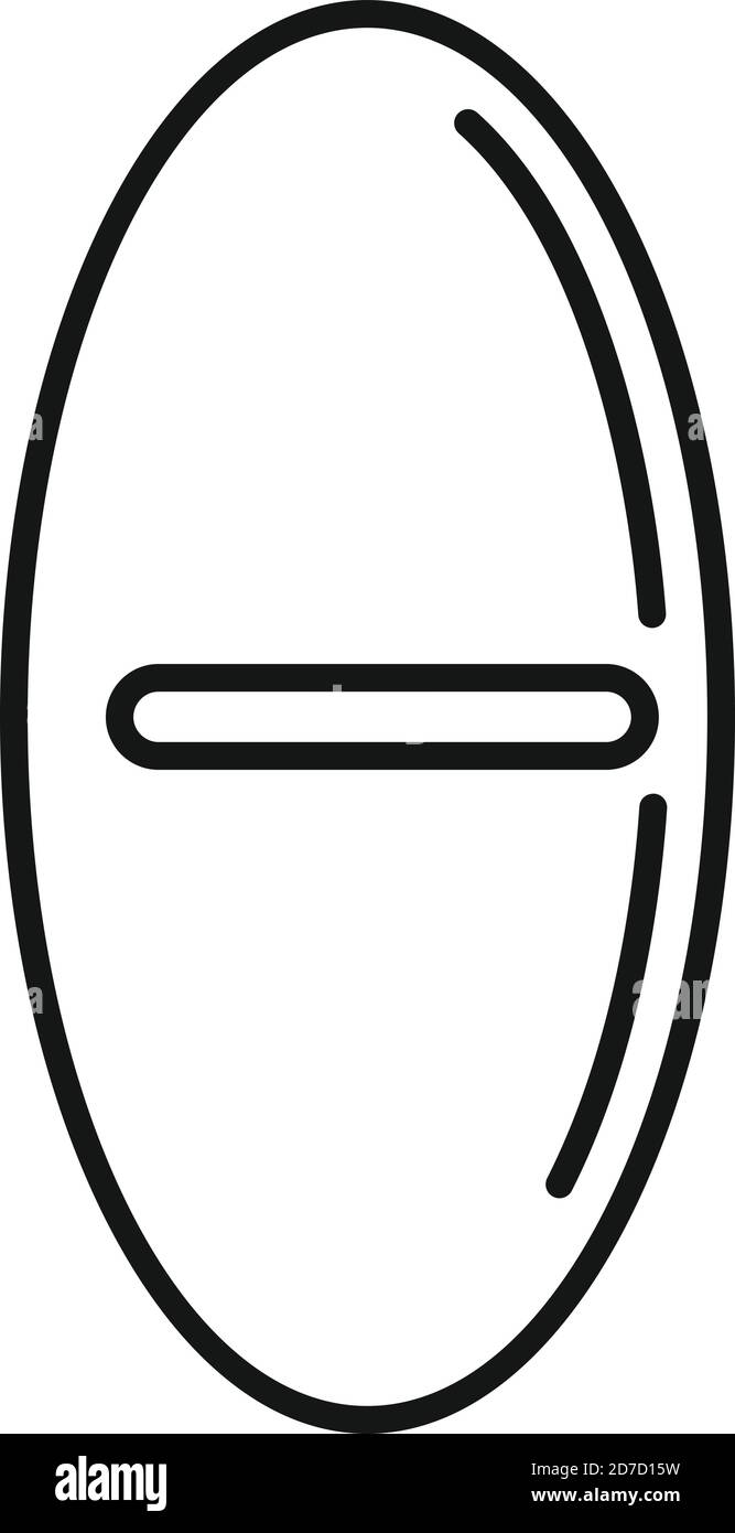 Refill pill icon. Outline refill pill vector icon for web design ...