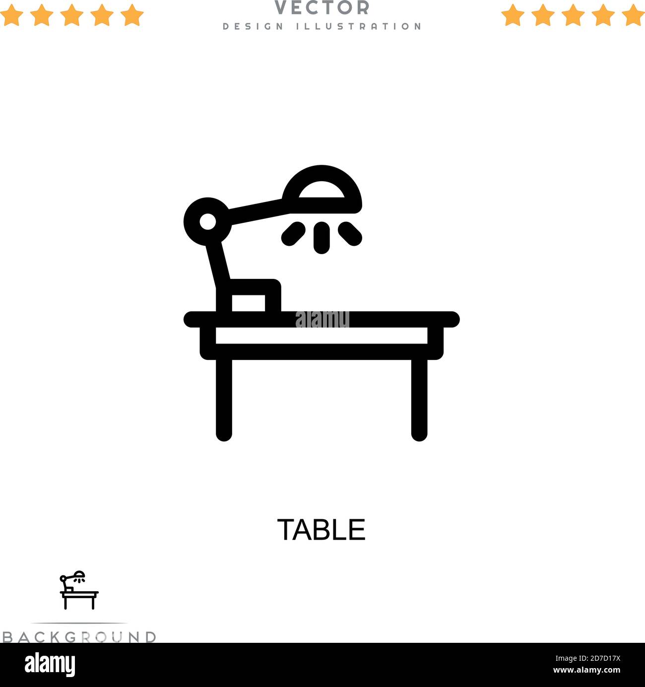 Table icon. Simple element from digital disruption collection. Line ...