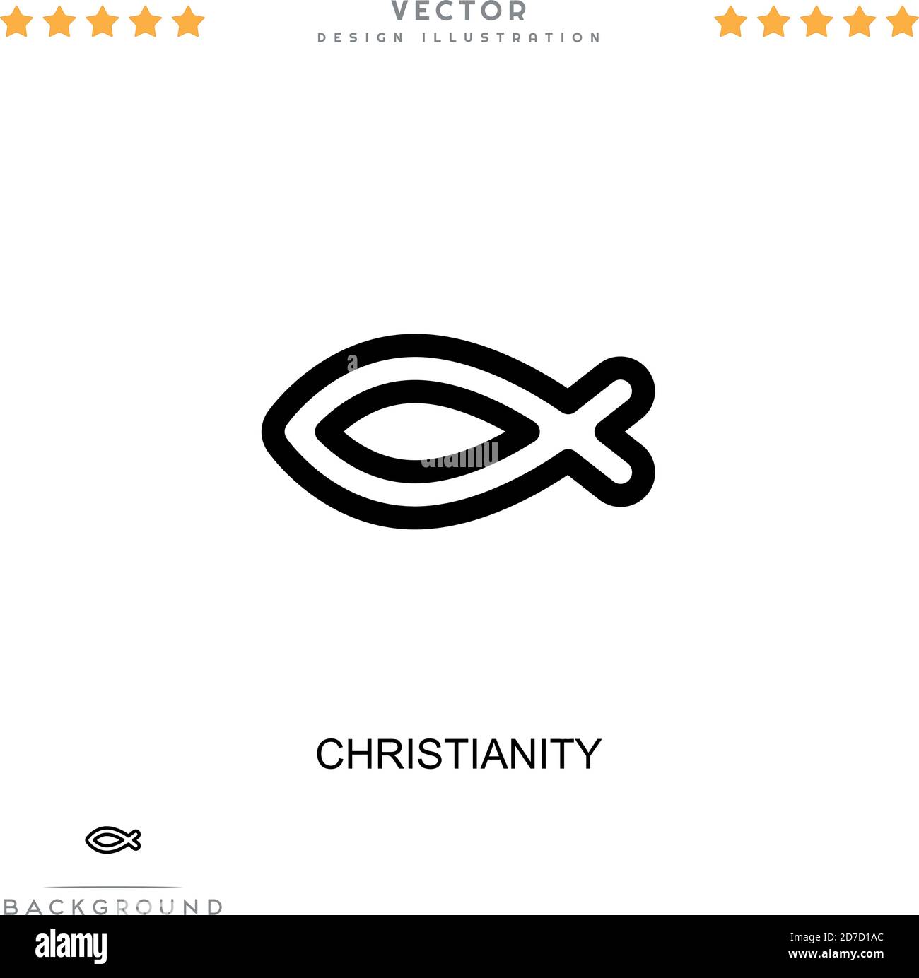 Christianity icon. Simple element from digital disruption collection ...