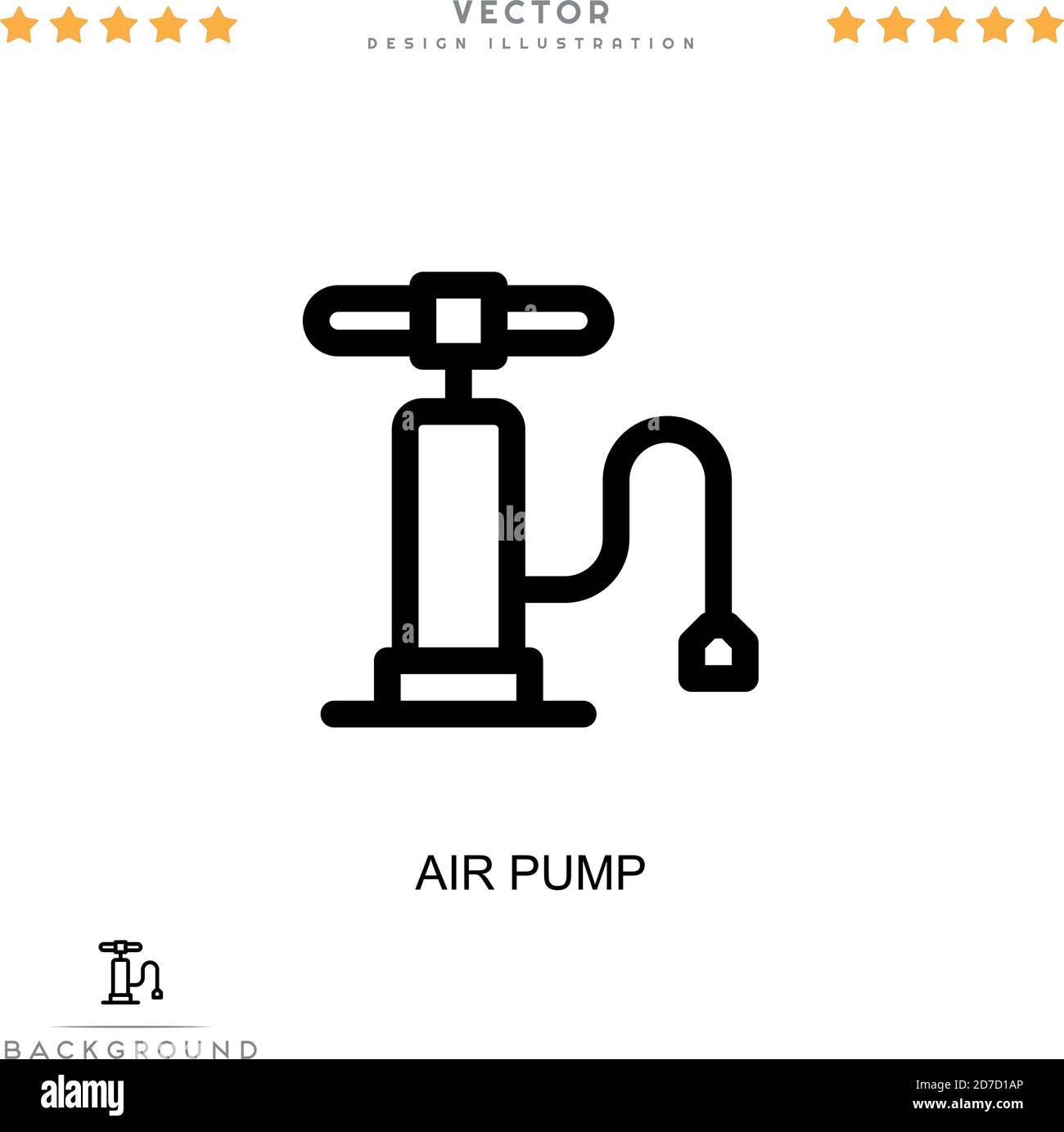 Air pump icon. Simple element from digital disruption collection. Line ...