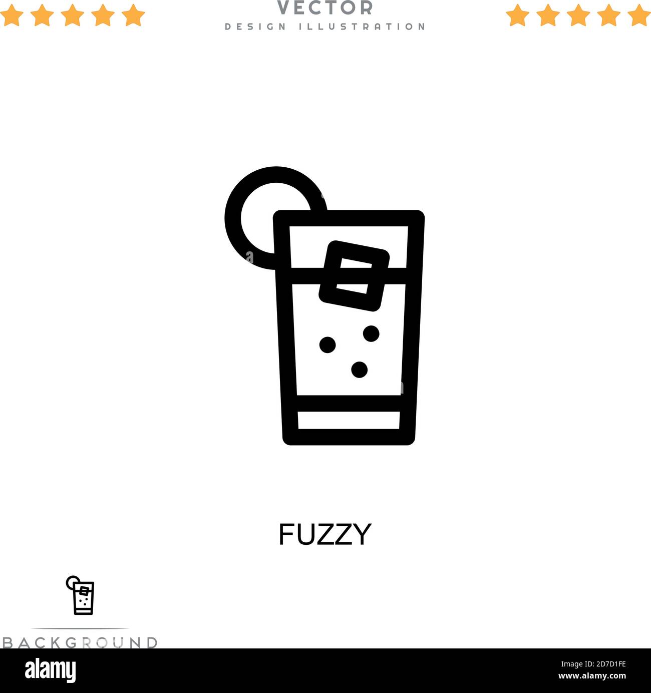 Fuzzy icon. Simple element from digital disruption collection. Line ...