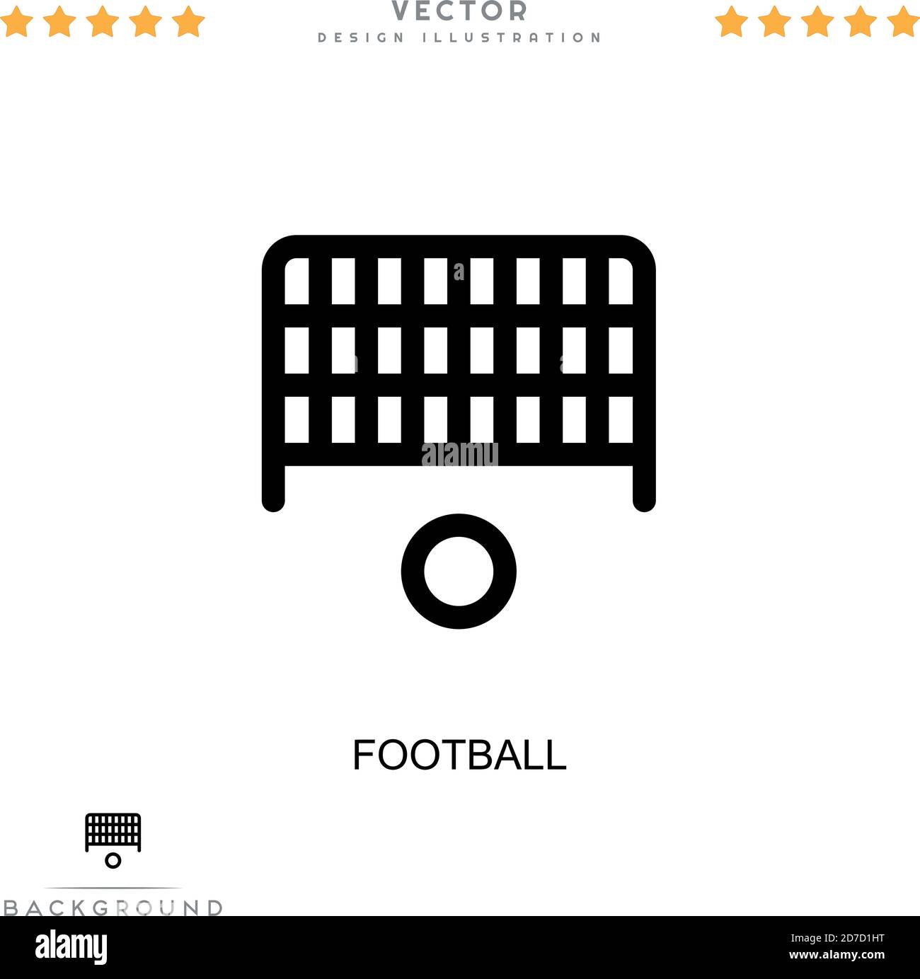 Football icon. Simple element from digital disruption collection. Line ...