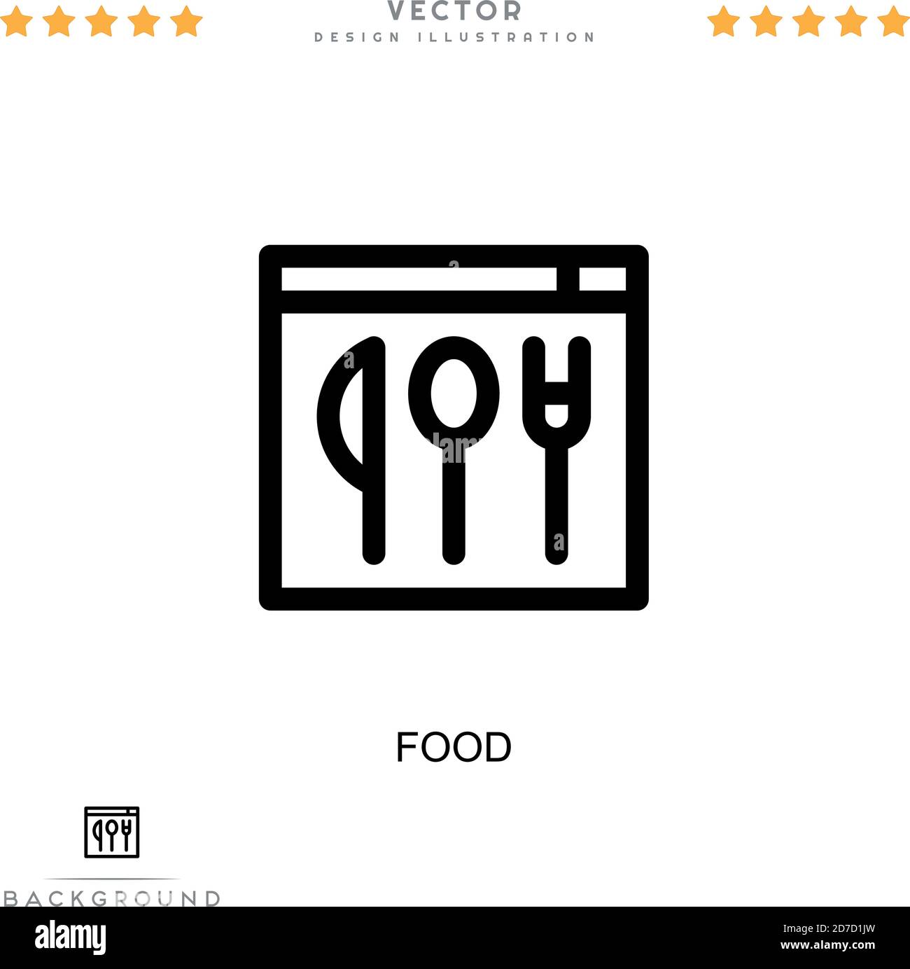 Food icon. Simple element from digital disruption collection. Line Food ...
