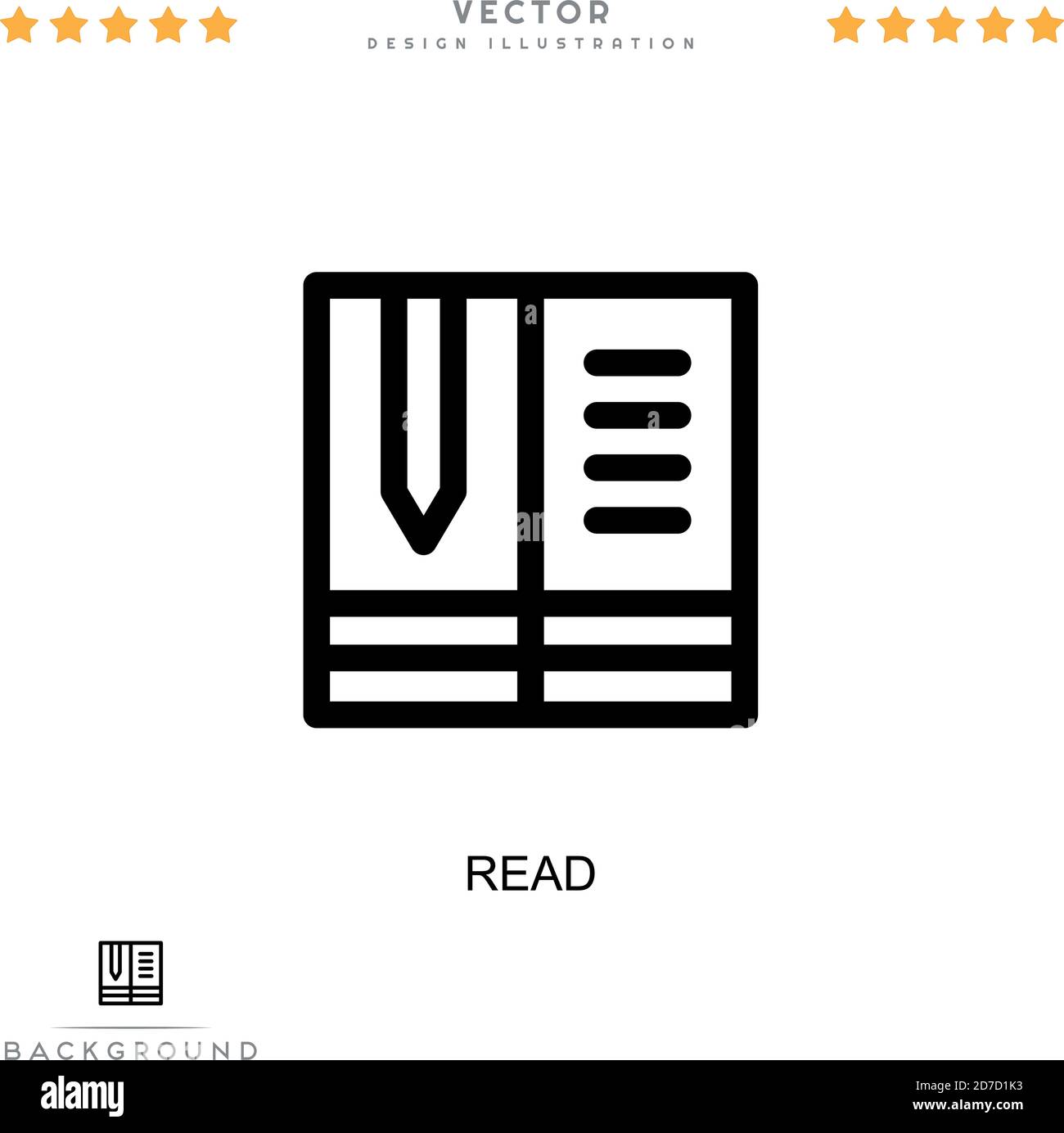 Read icon. Simple element from digital disruption collection. Line Read ...