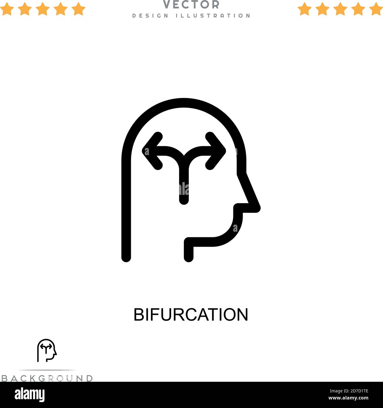 Bifurcation icon. Simple element from digital disruption collection ...