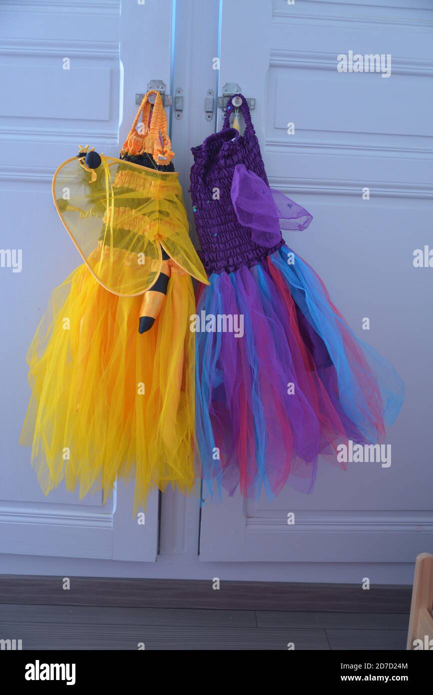 Girl's fancy dress dresses Stock Photo - Alamy