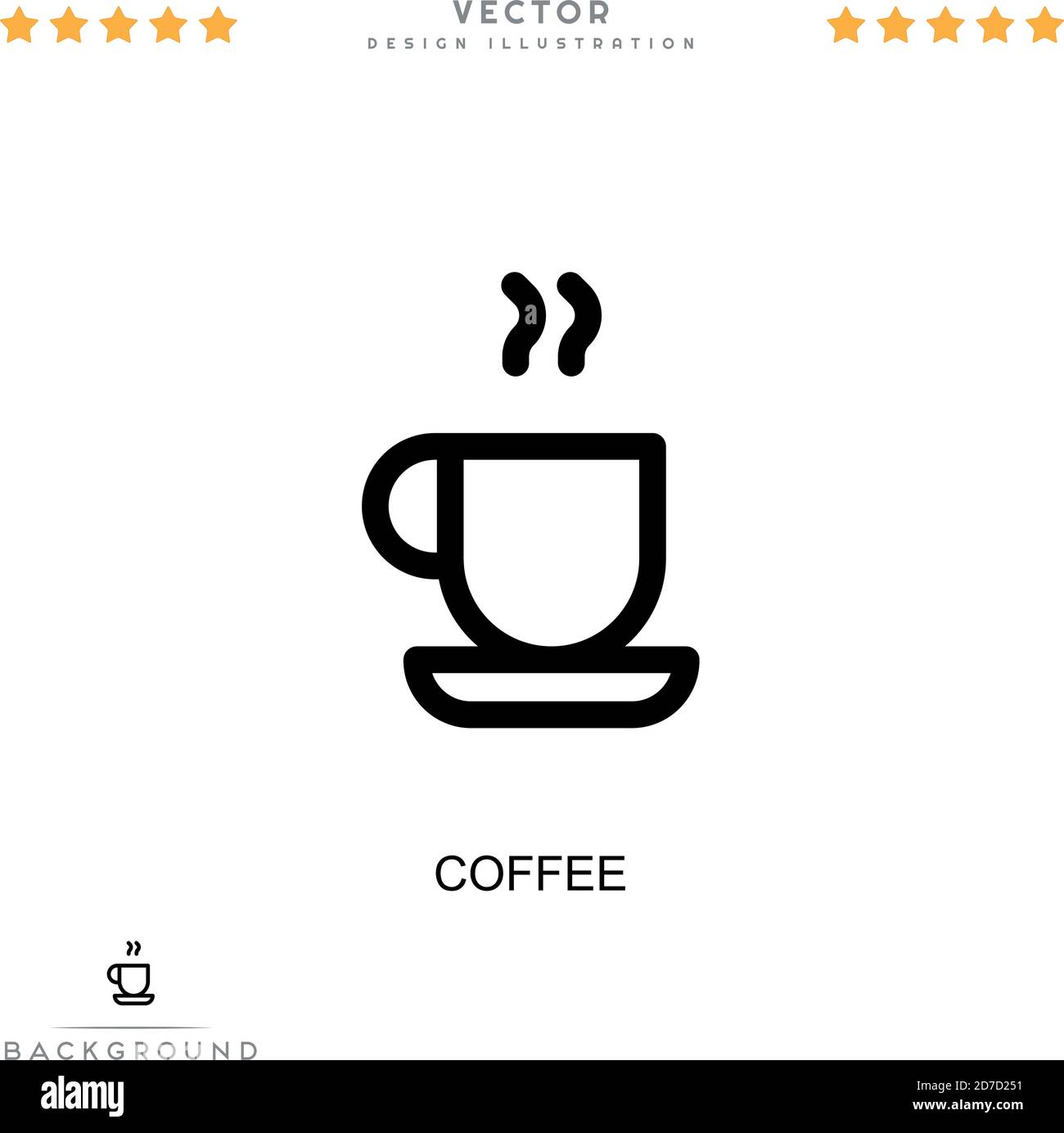 Coffee icon. Simple element from digital disruption collection. Line ...