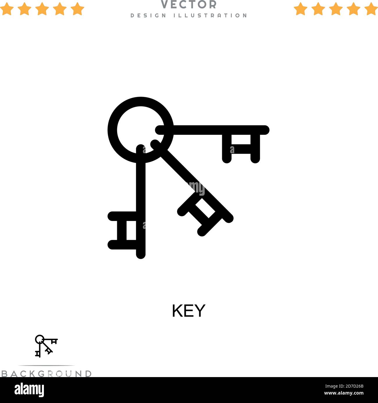 Key icon. Simple element from digital disruption collection. Line Key ...