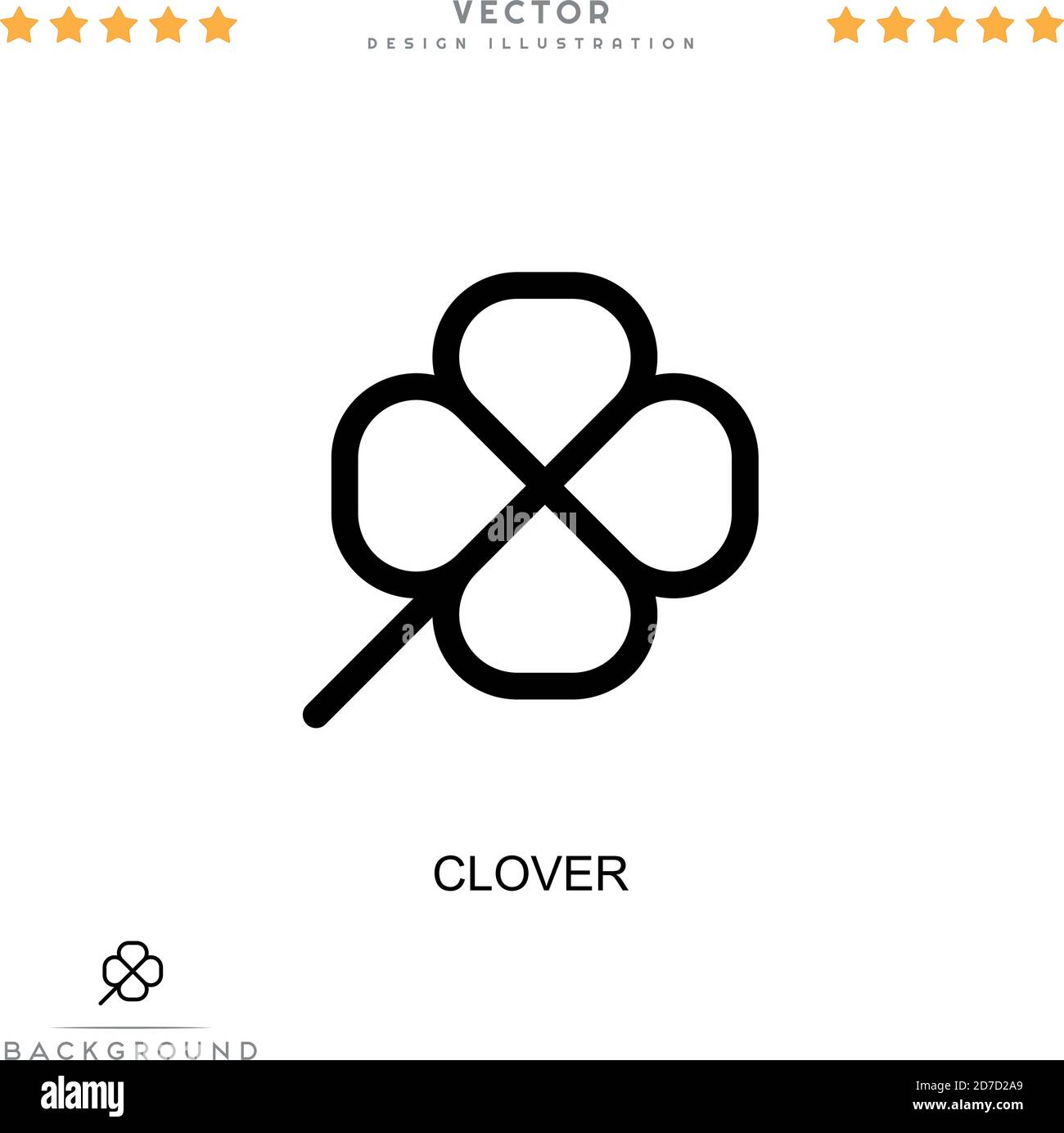Clover icon. Simple element from digital disruption collection. Line ...